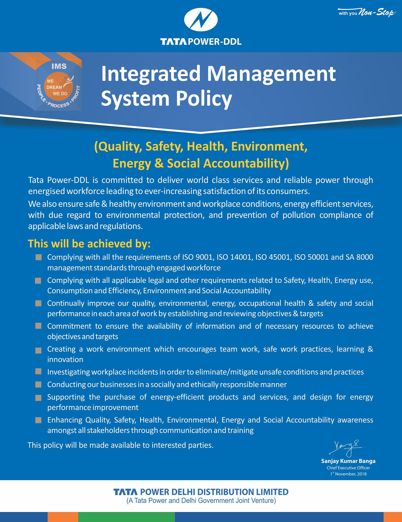 Tata Power-DDL - Coporate Policies